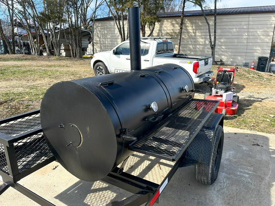 250 Gallon Pull Behind BBQ Charcoal Grill 3,500lb Axle