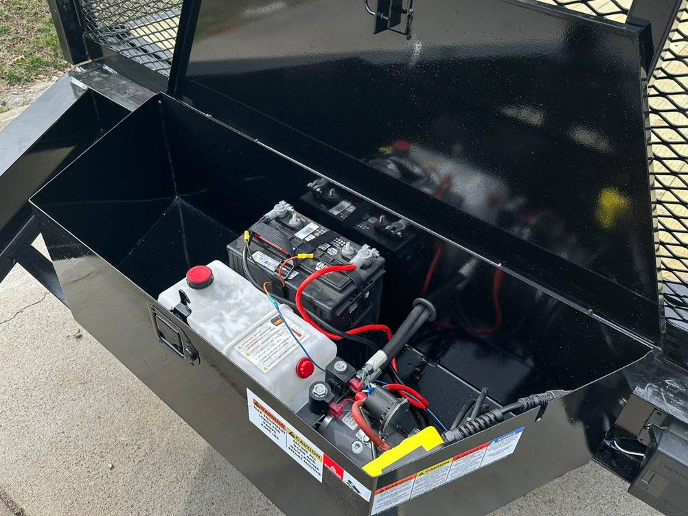 7x20 Hybrid Utility Dump Trailer 2ft Sides with Box (2) 7K Axles No Si