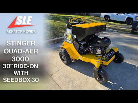 Stinger Quad-AER 3000 30" Ride-On Lawn Aerator with Seedbox 30