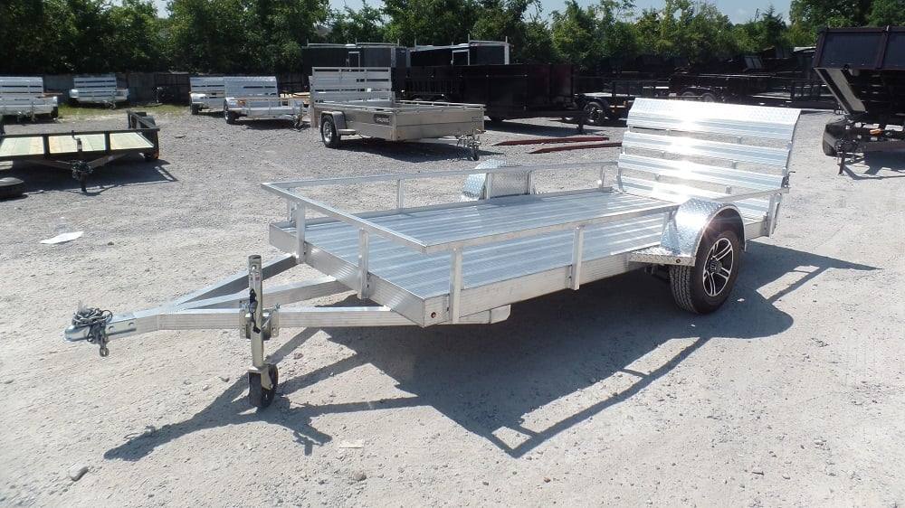 5'x12' All Aluminum Utility Trailer With Gate 3500 lb Axle