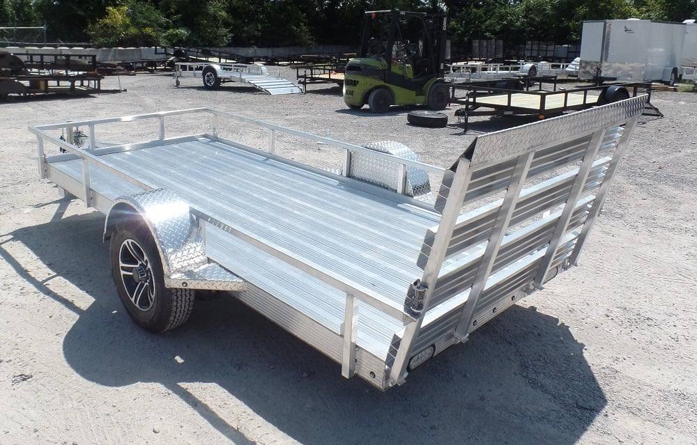 5'x12' All Aluminum Utility Trailer With Gate 3500 lb Axle