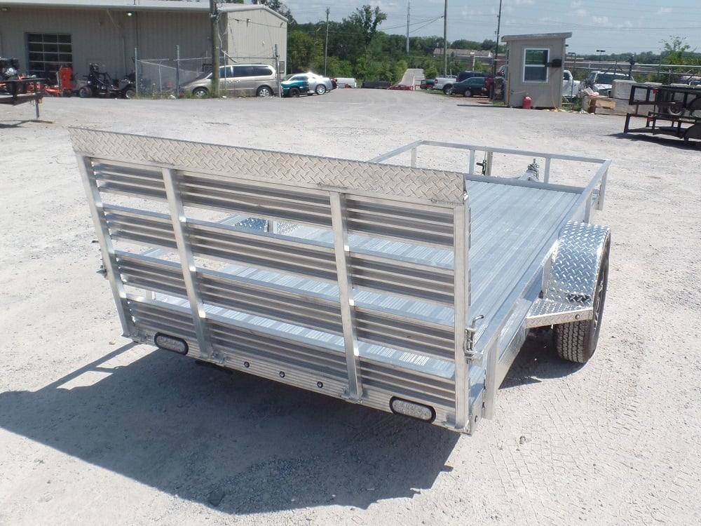 5'x12' All Aluminum Utility Trailer With Gate 3500 lb Axle