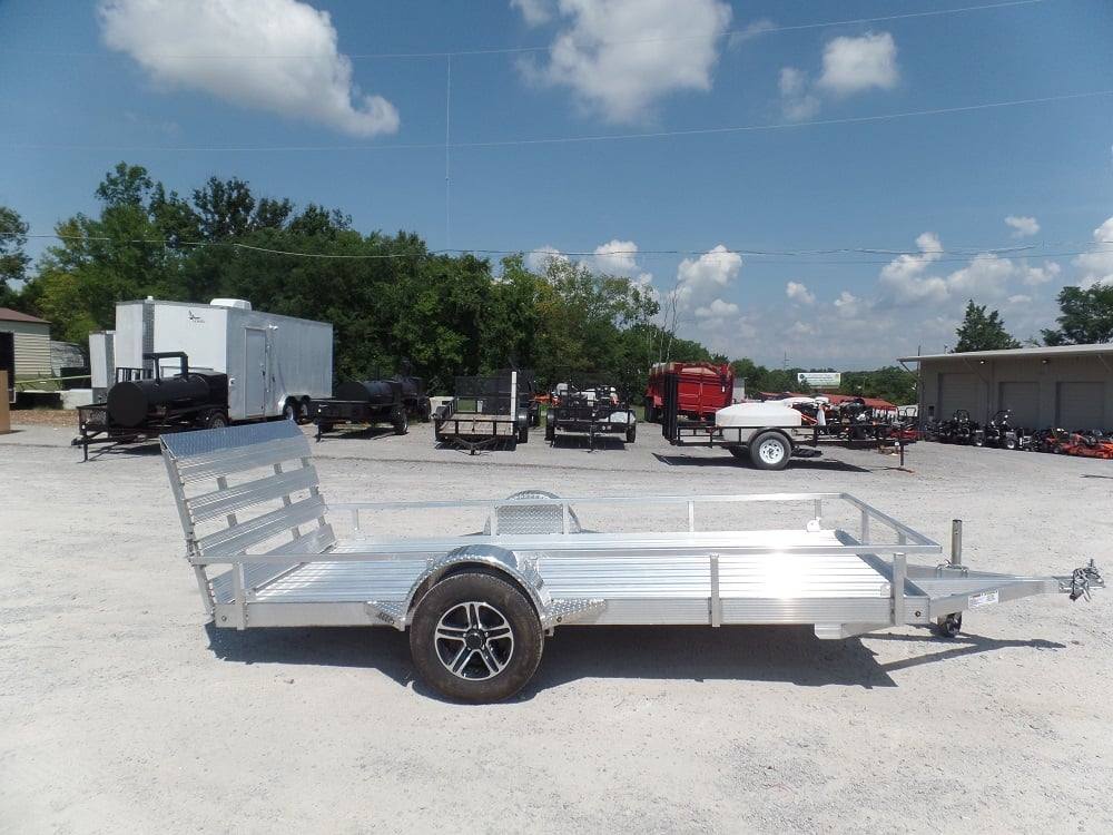 5'x12' All Aluminum Utility Trailer With Gate 3500 lb Axle