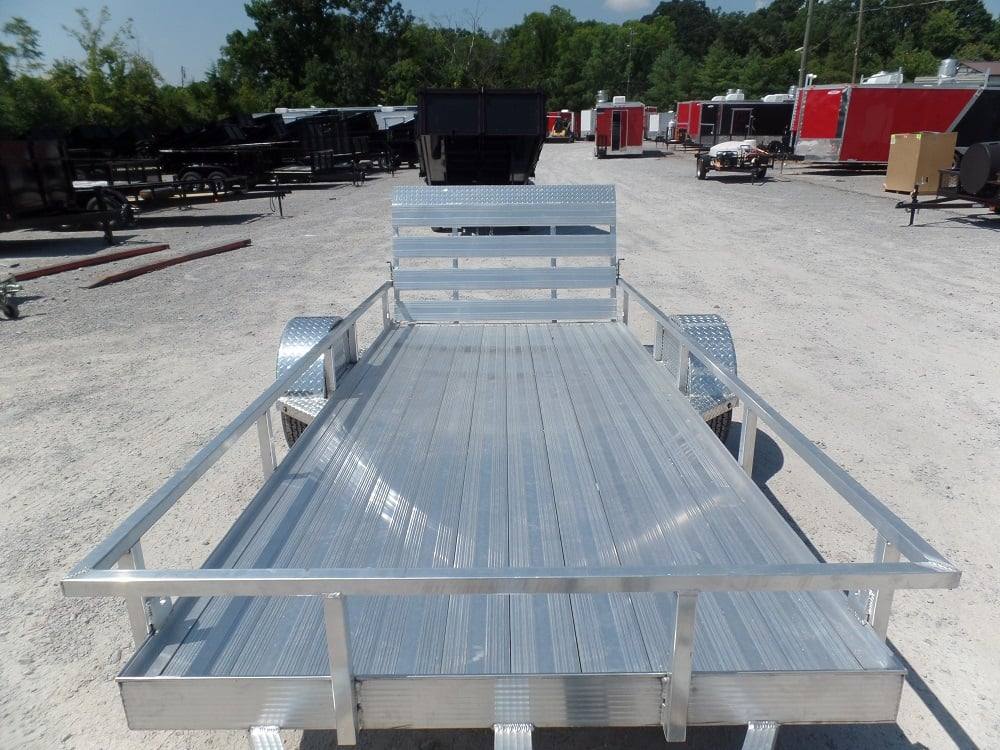 5'x12' All Aluminum Utility Trailer With Gate 3500 lb Axle