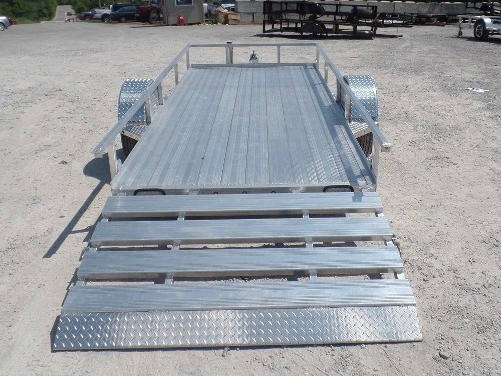 5'x12' All Aluminum Utility Trailer With Gate 3500 lb Axle