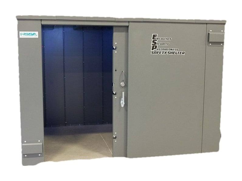 Swisher SR114X84G ESP Safety Shelter 114" x 84"- 20 Person Private / 1