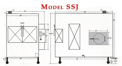 Ole Hickory Pits SSJ BBQ Smoker Commercial Rotating Racks 150 sq. ft.